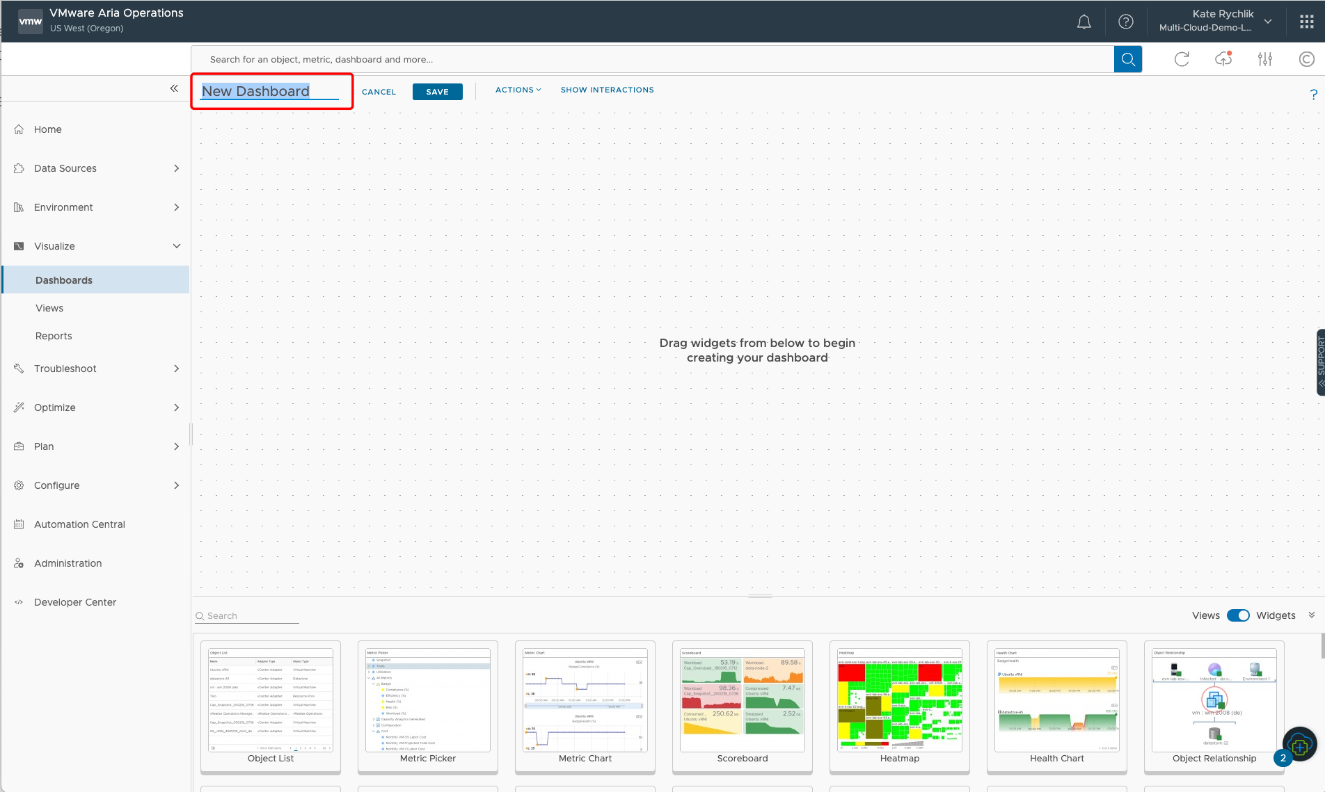 Create Dashboard | VMwareAria.github.io